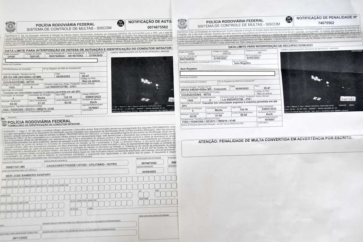 Em 7 meses, PRF perdoa 48 mil multas em MS e abre mão de R$ 6,2 milhões - Correio do Estado