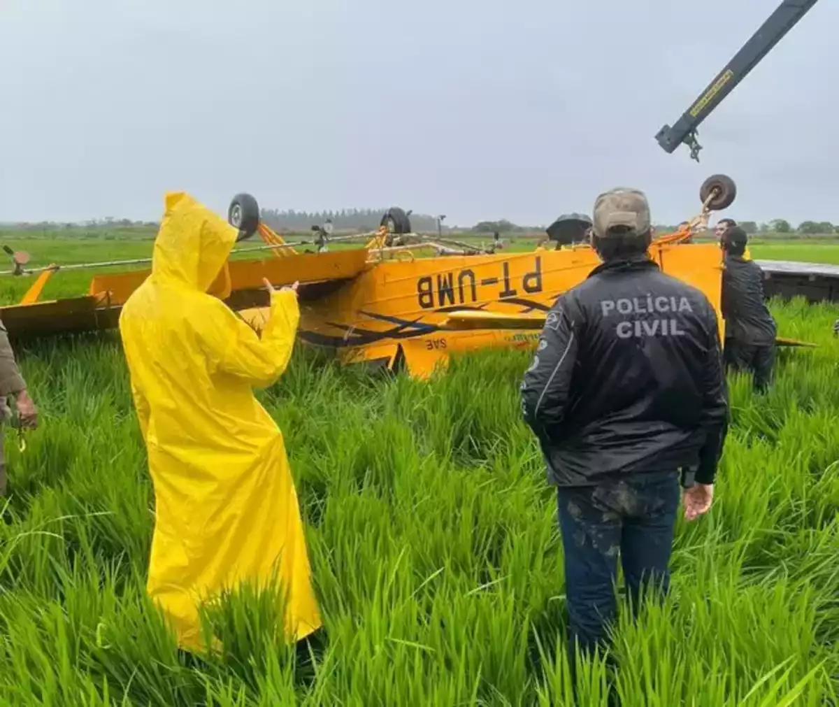 Lama próxima a plantação de arroz causou acidente que matou piloto em ...