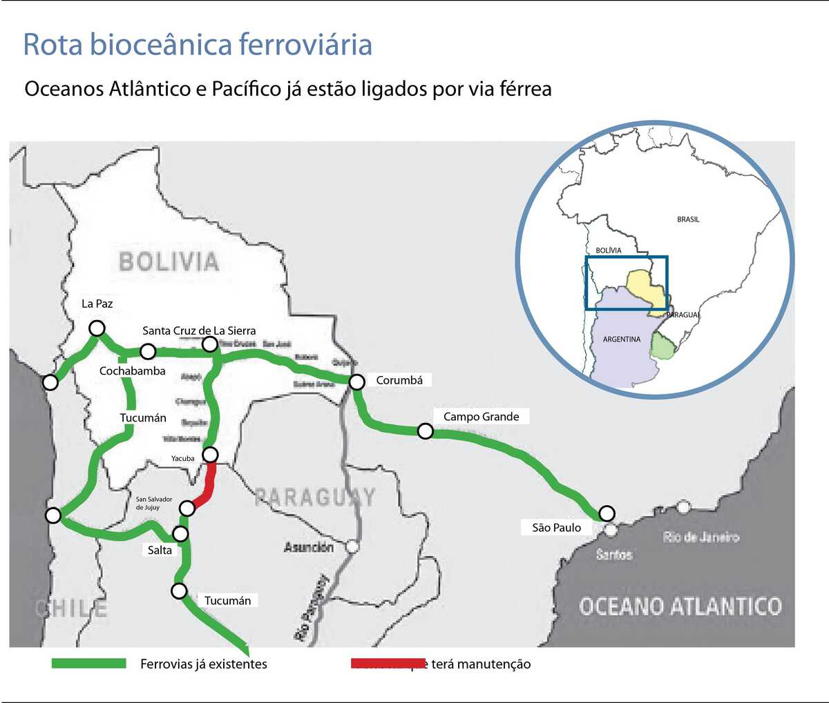 Rota ferroviária bioceânica custa três vezes menos que a rodoviária ...